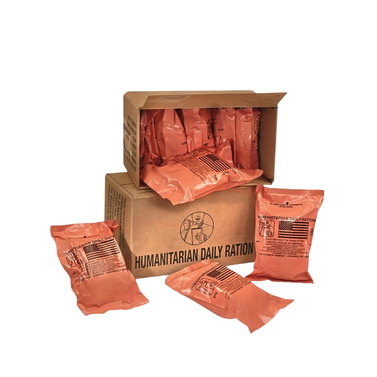 Humanitarian Daily Ration MRE Case (HDR) – 5 US FEMA Emergency rations ...